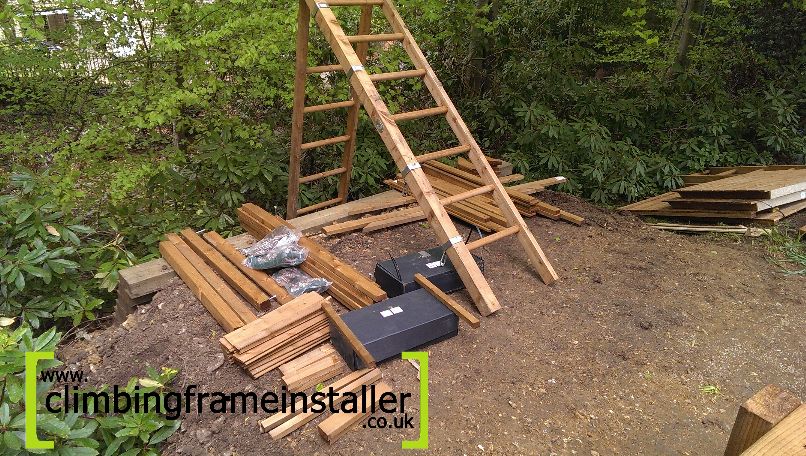 Dunster House Mega Fort Mountain - Climbing Frame Installer