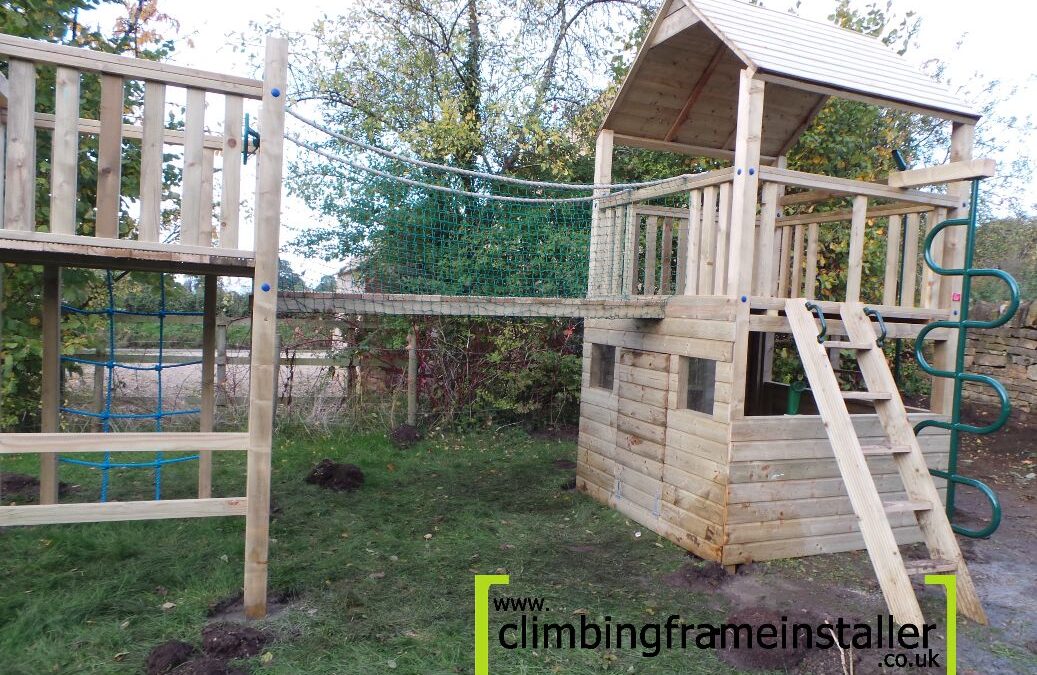 PlayCrazy Double Tower Climbing Frame - Climbing Frame Installer