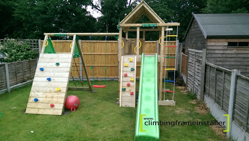 Jungle Gym Lodge Climb X'tra Climbing Frame