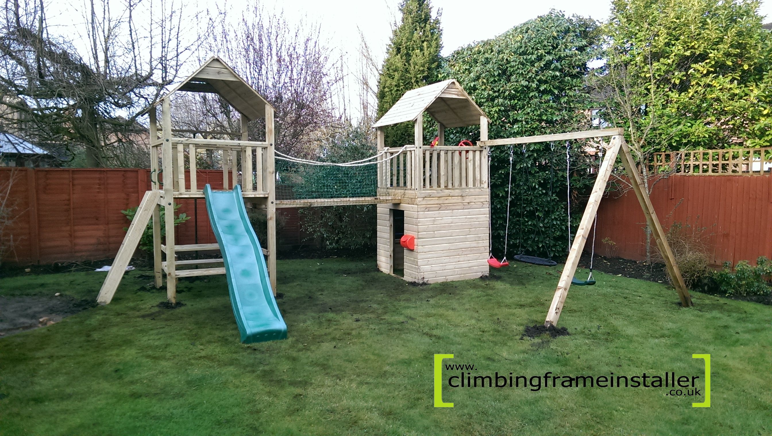 Climbing Frame Double Tower PLay Crazy - Climbing Frame Installer