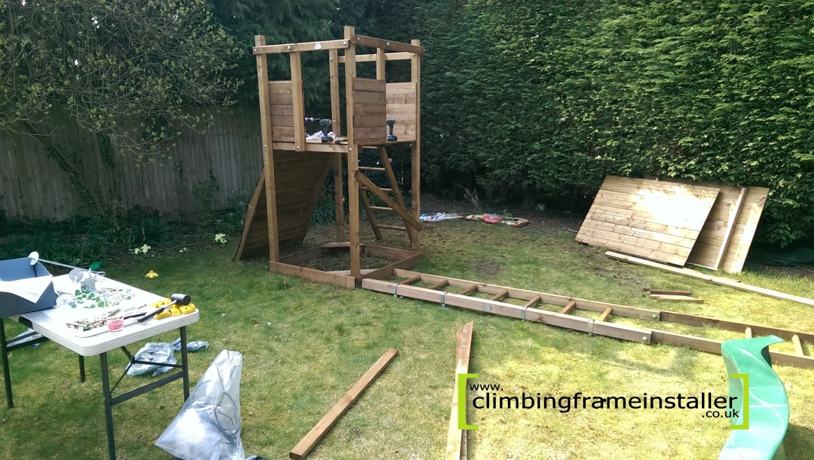 Maxi Fort Frontier Dunster House Climbing Frame - Climbing Frame Installer