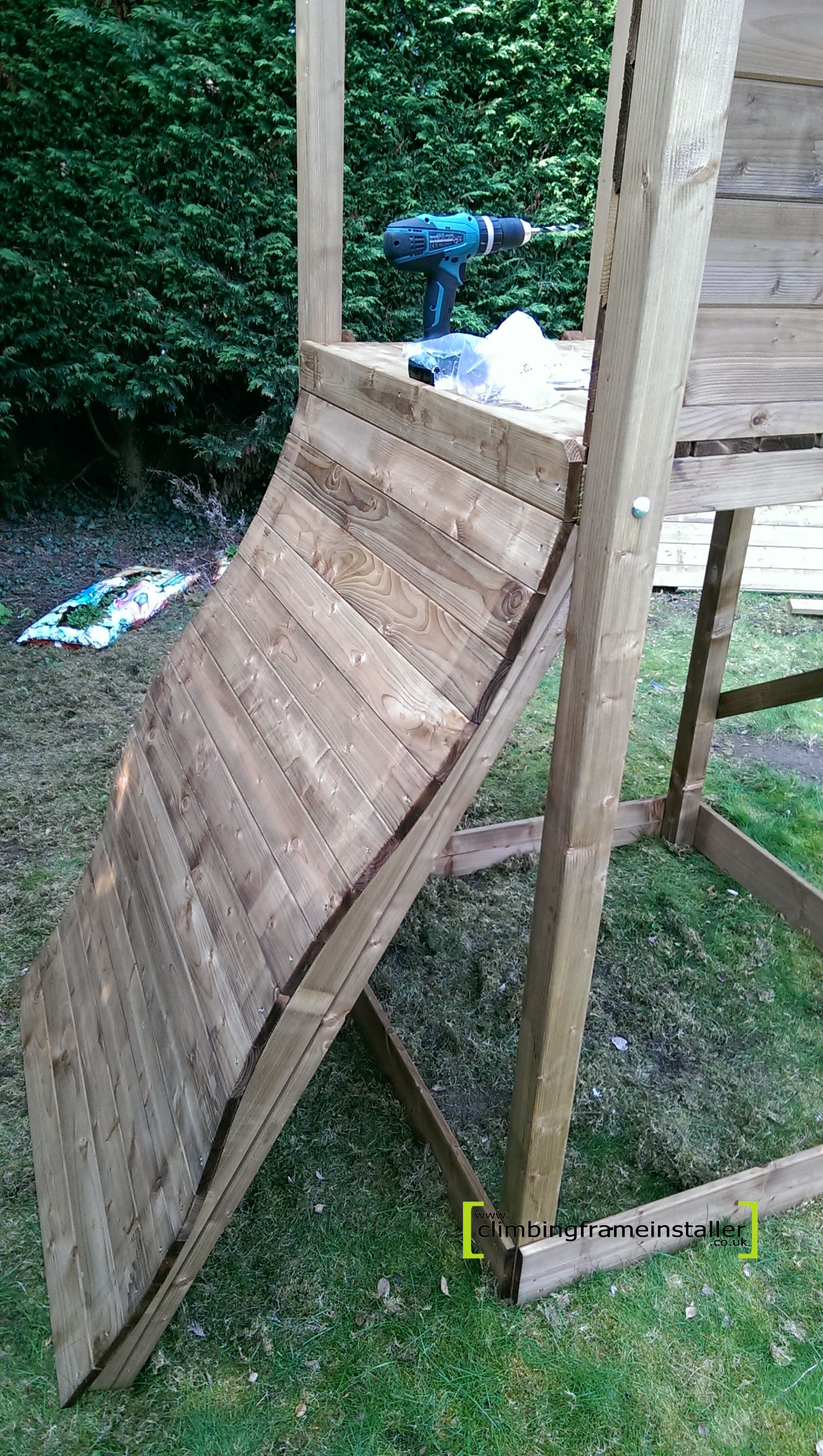 Dunster House Maxi Fort Frontier Climbing Frame - Climbing Frame Installer