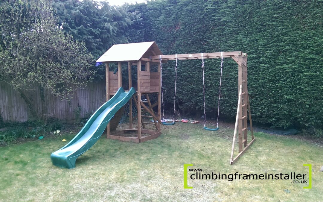 Dunster House Maxi Fort Climbing Frame - Climbing Frame Installer