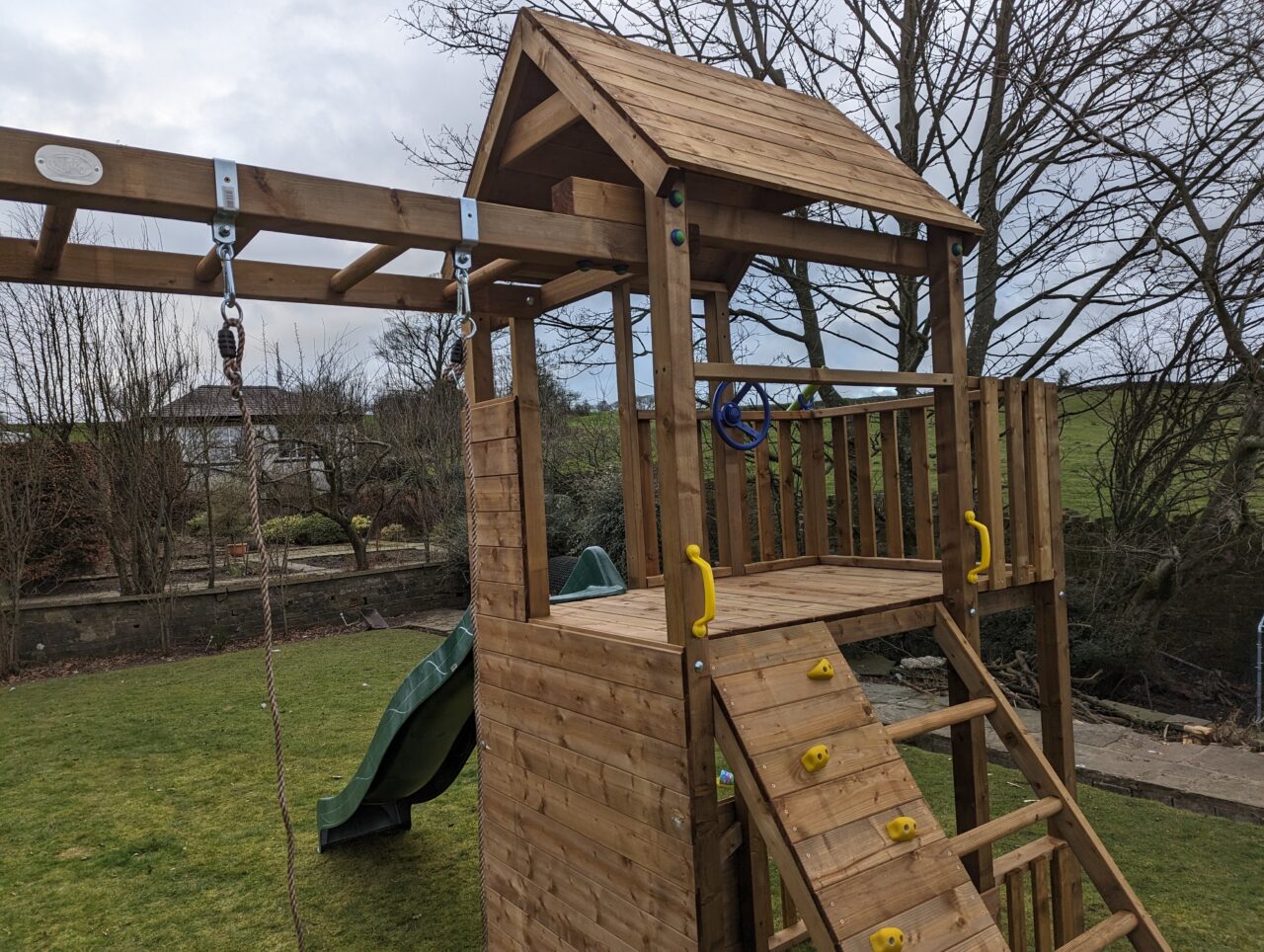 Customer wrote a Dunster House Balcony Fort Review - Climbing Frame ...