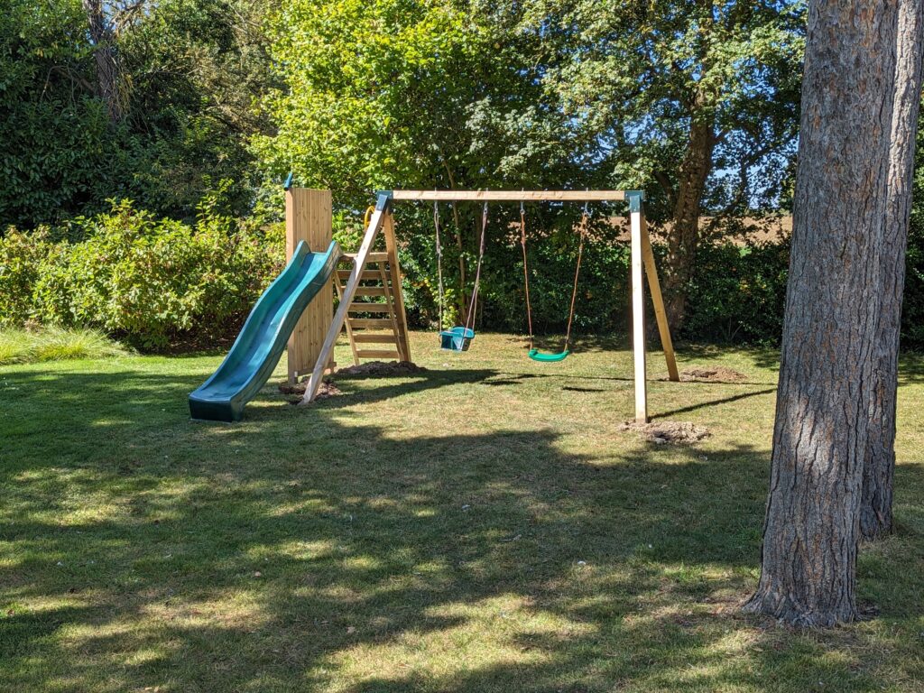 Swing platform and Rockwall - Climbing Frame Installer